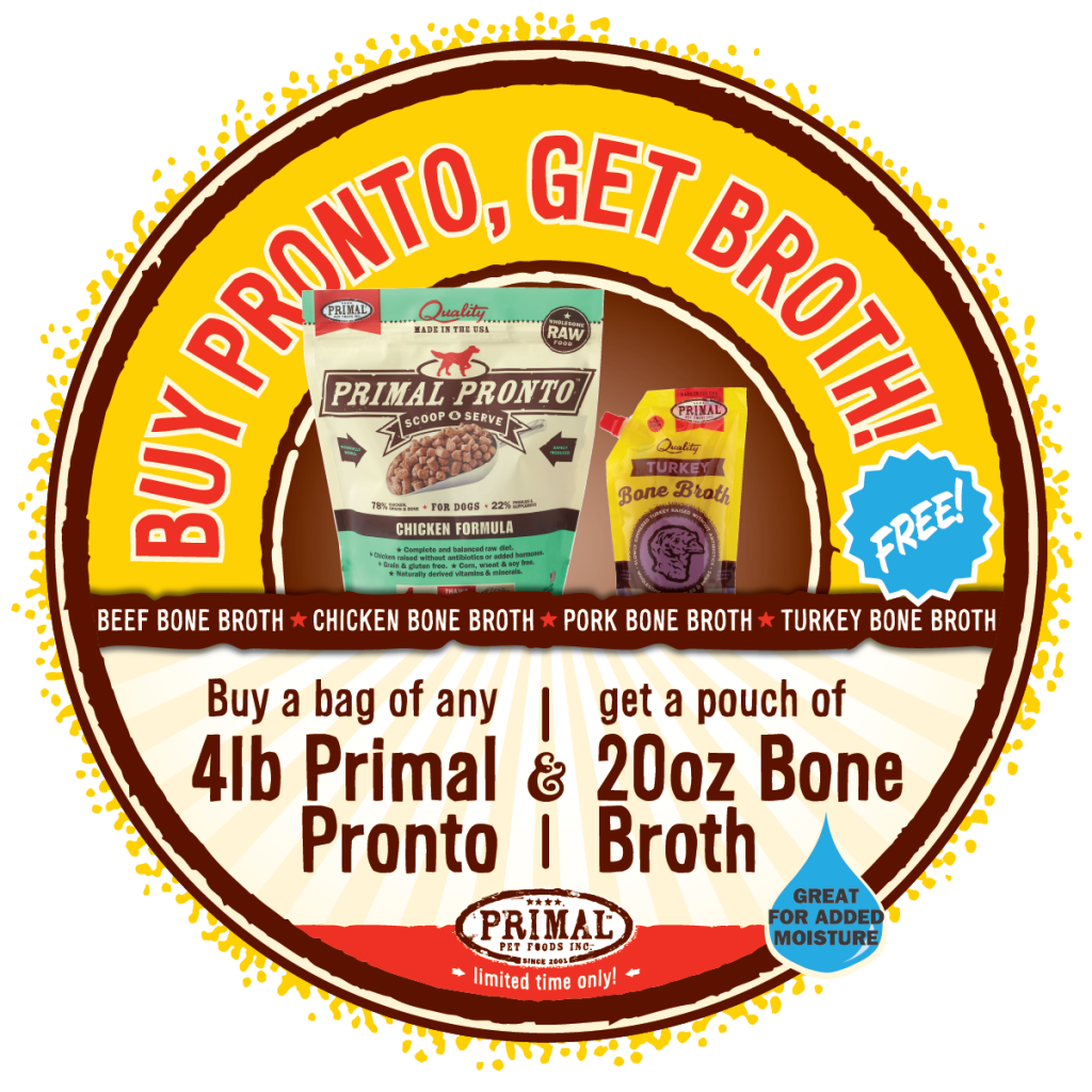 Buy 4-lb Primal Pronto Get A Free Bone Broth